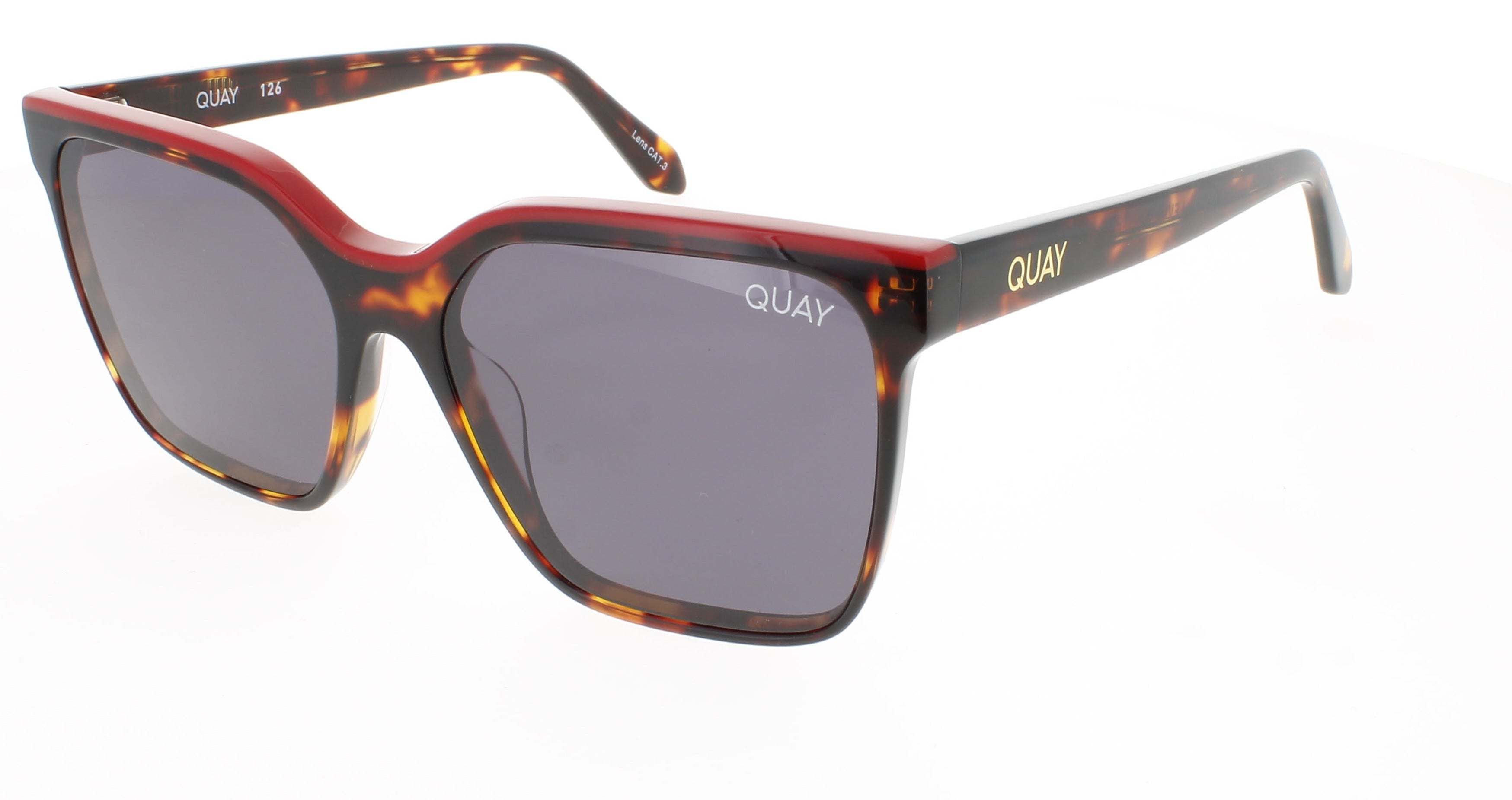 QUAY LEVEL UP RX Frame TORTOISE RED Lens SMOKE – business.mjgtrading